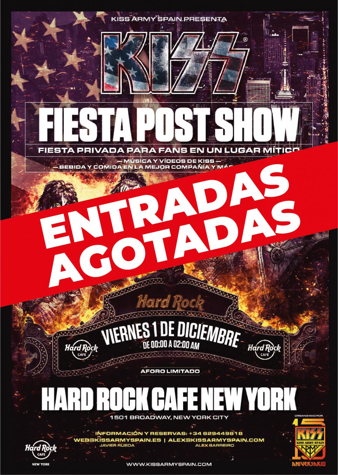 ENTRADAS AGOTADAS PARA LA FIESTA POST SHOW DEL 1 DE DICIEMBRE EN NUEVA ...